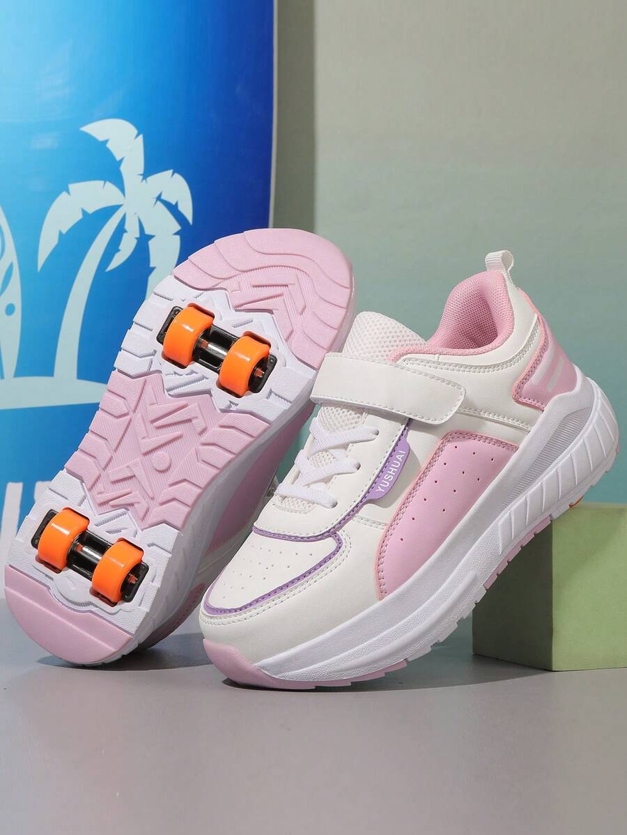 Girls And Teenagers Roller Skates, Detachable 4 Wheels Shoes, Suitable ...