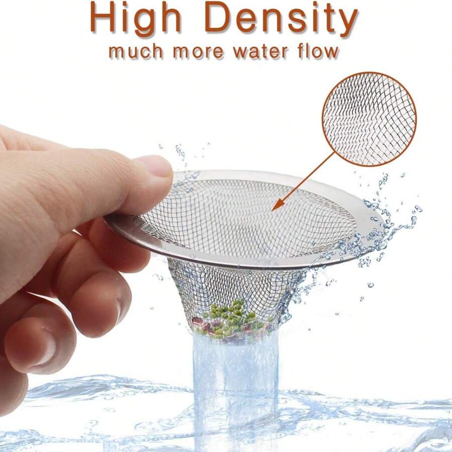 10pcs Kitchen Stainless Steel Strainers For Draining Water, Straining ...