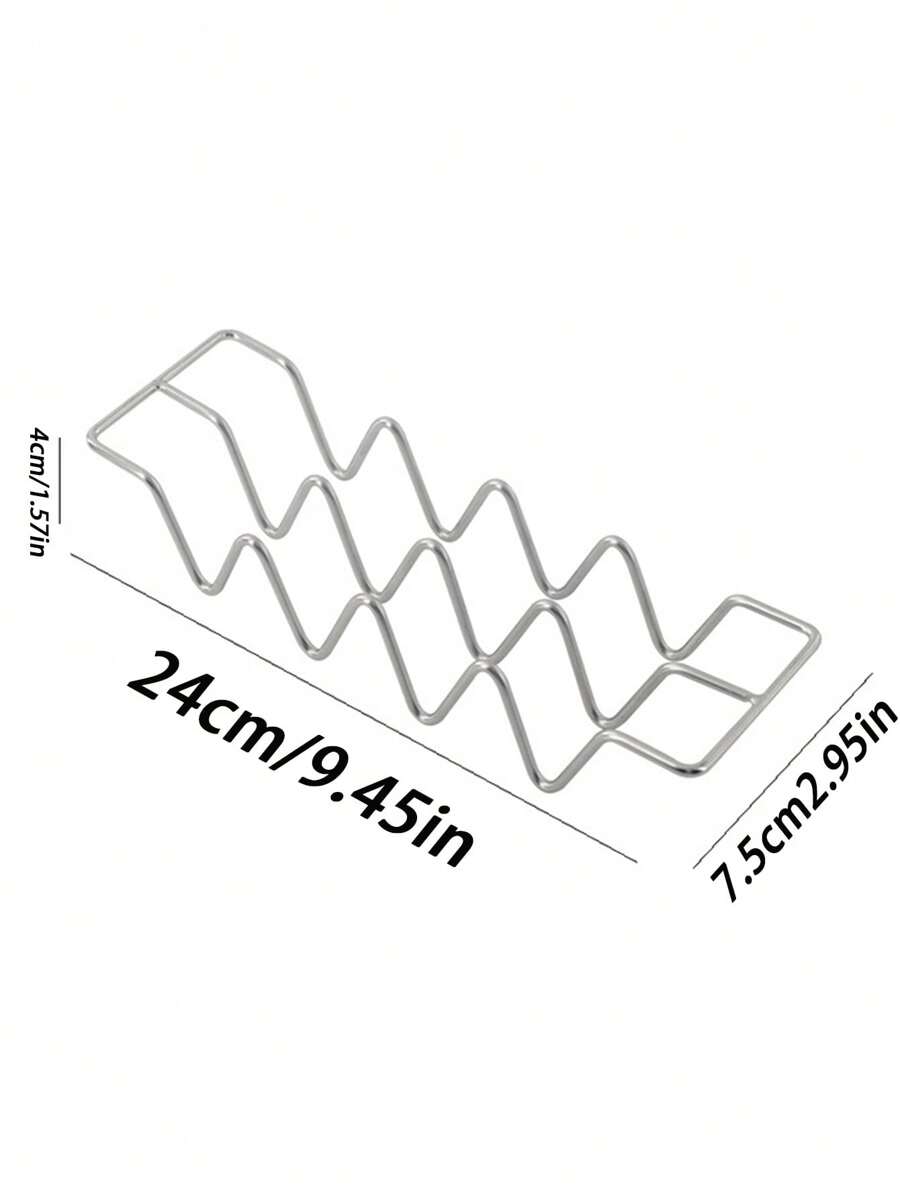 1-4 Pcs 304 Stainless Steel Taco Rack, Tray, Taco Rack, Holds 4 Tacos ...