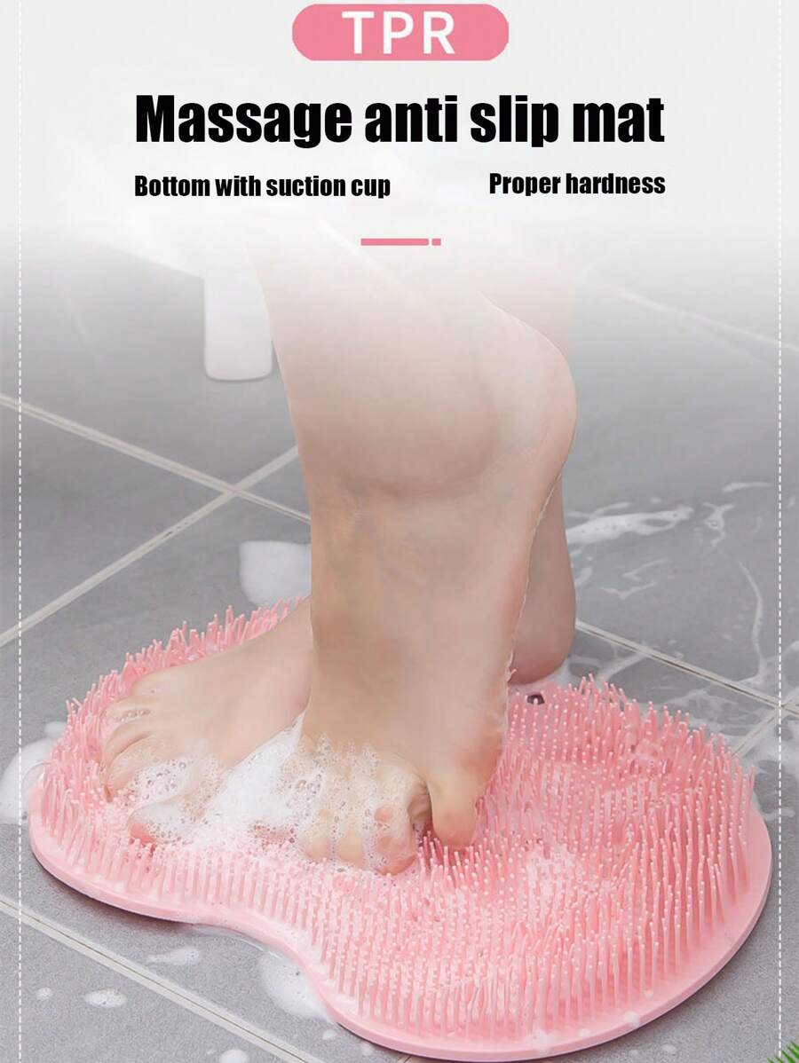 Lazy Back Scrubbing Device For Showering, Wall-Mounted Back Scrubber ...