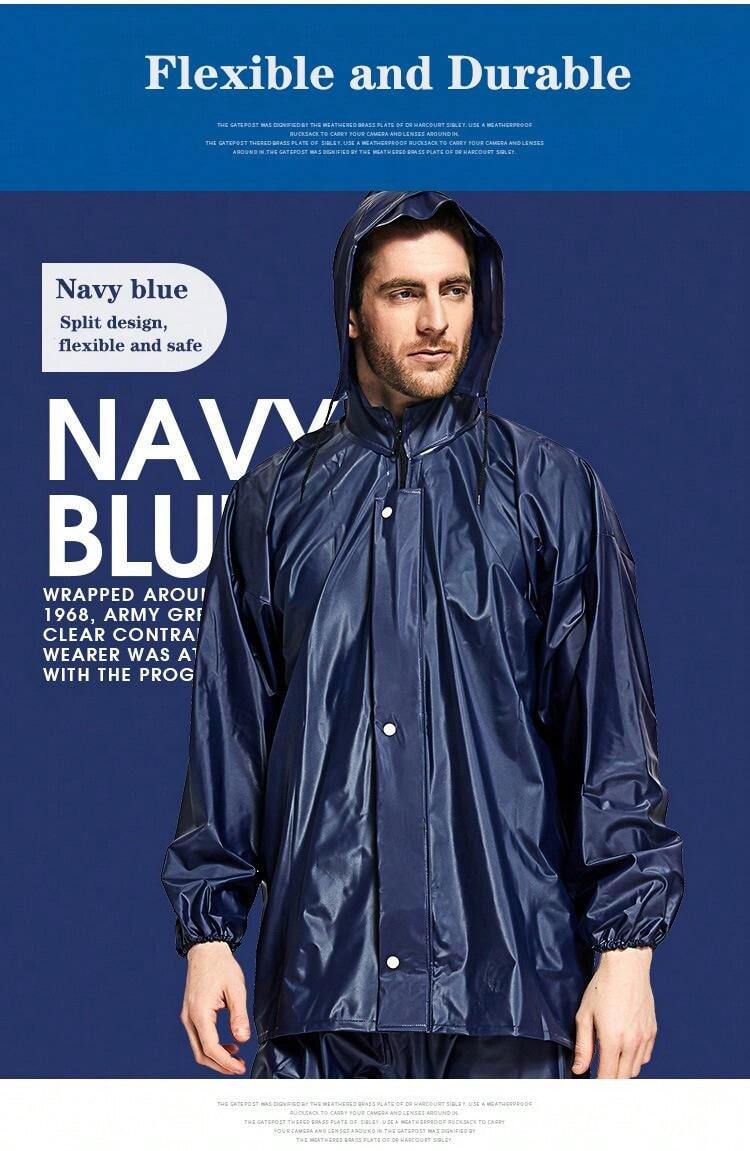 Un Ensemble De Raincoat (Un Morceau De Raincoat Et Une Paire De ...