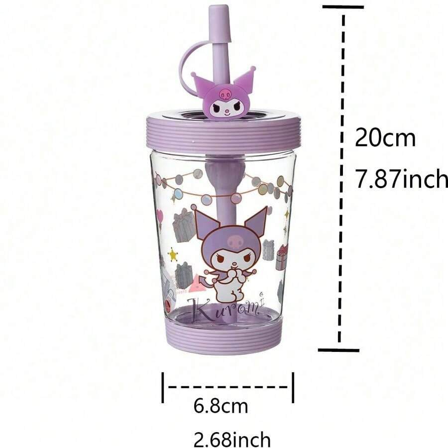 Miniso Sanrio Kuromi Colorful Cartoon Cute Portable Sports Cup (535mL ...