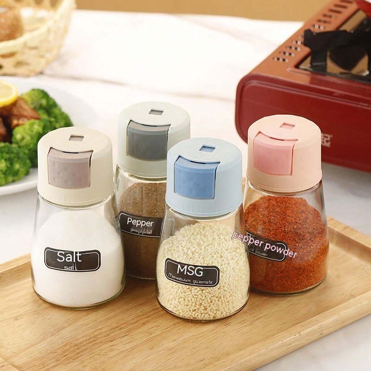 1pc Household Kitchen Measuring Salt & Seasoning Bottle, Quantitative ...