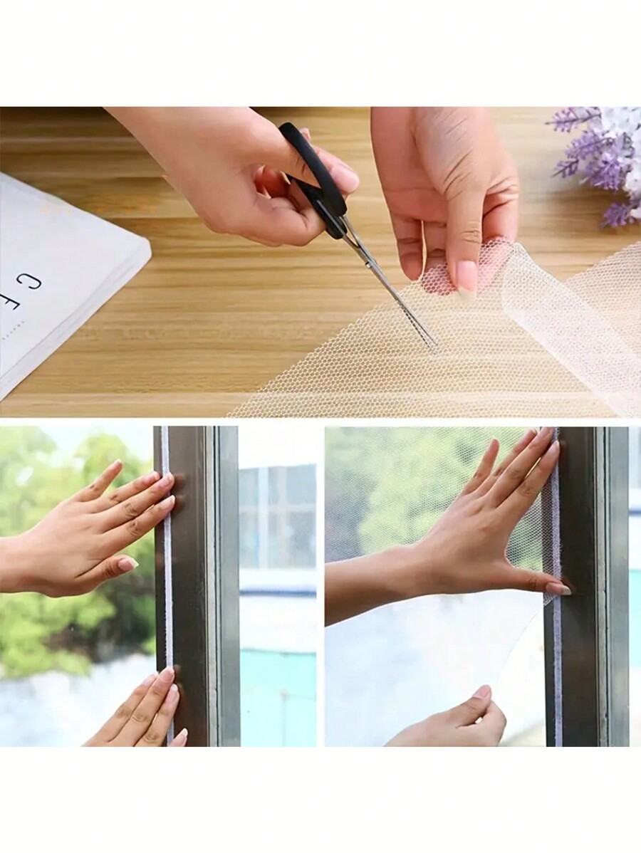 1pc Self-Adhesive Mosquito-Proof Window Screen With Invisible And Easy ...