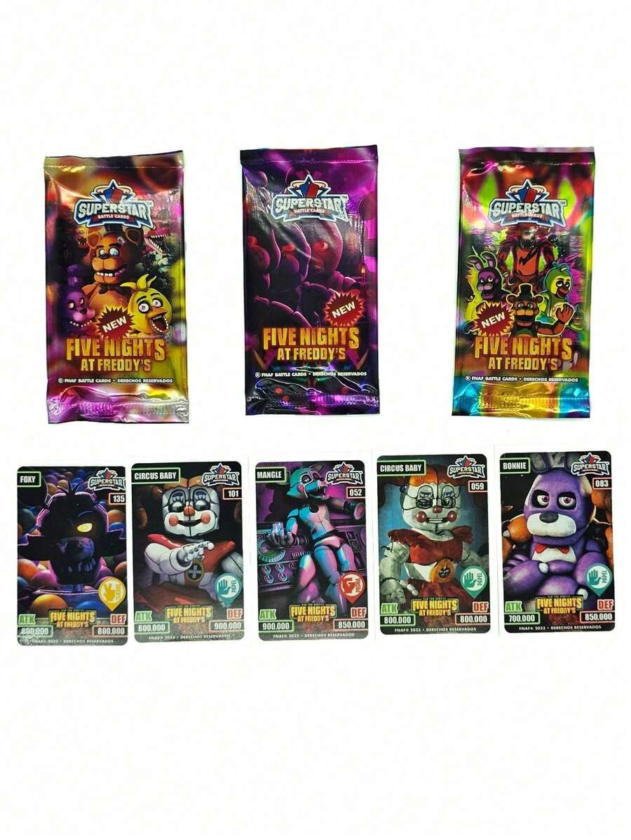 1 Card Envelopes Cards Battle Card FNAF Five Nights At Freddys Super ...