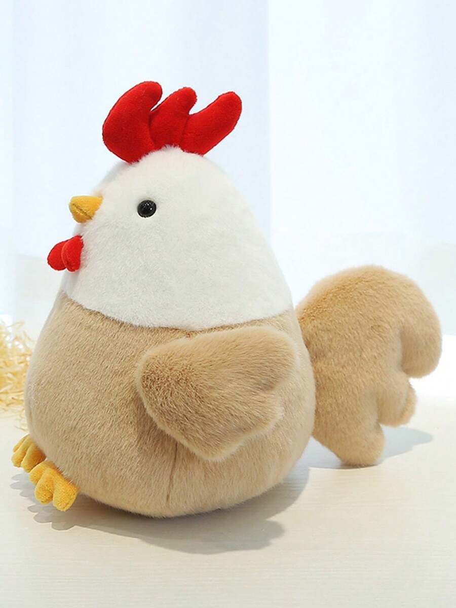 1 pieza Muñeca de peluche suave y adorable de pollo, muñeco de peluche ...