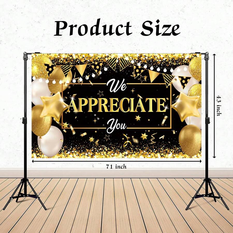 1 Pc We Appreciate You Banner 71x43 Inch Thank You Banner Pastor ...