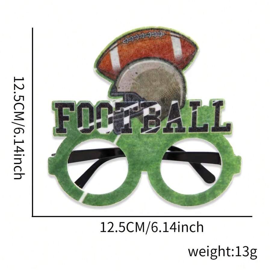 7pcs American Football Party Glasses Frames For Olive Branch Eyeglasses ...