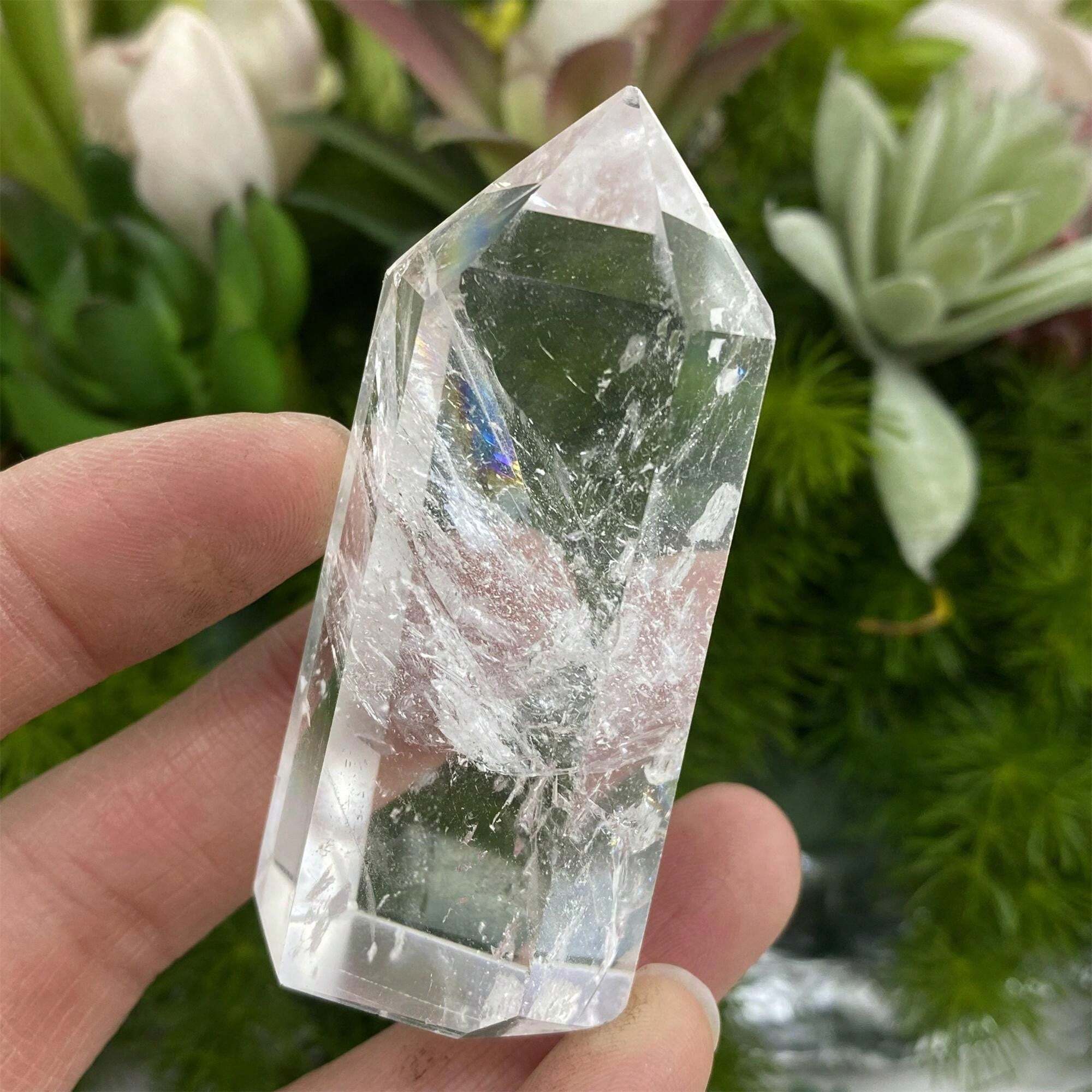 Naturell Vit kristall Pyramid , Vit kristall Torn , Kvartskristall ...