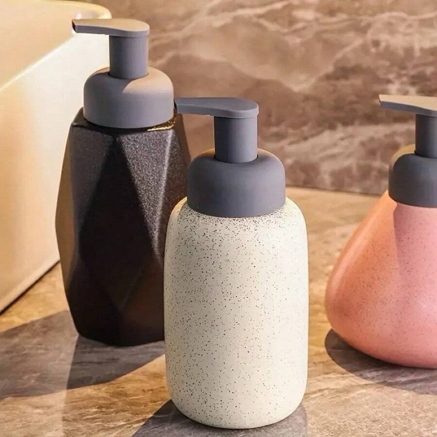 Geometric Ceramic Foaming Soap Dispensers - Hygienic And Convenient For ...
