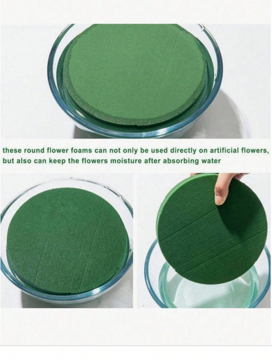 3 peças Espuma Floral de Verde para Flores Secas e Úmidas para ...