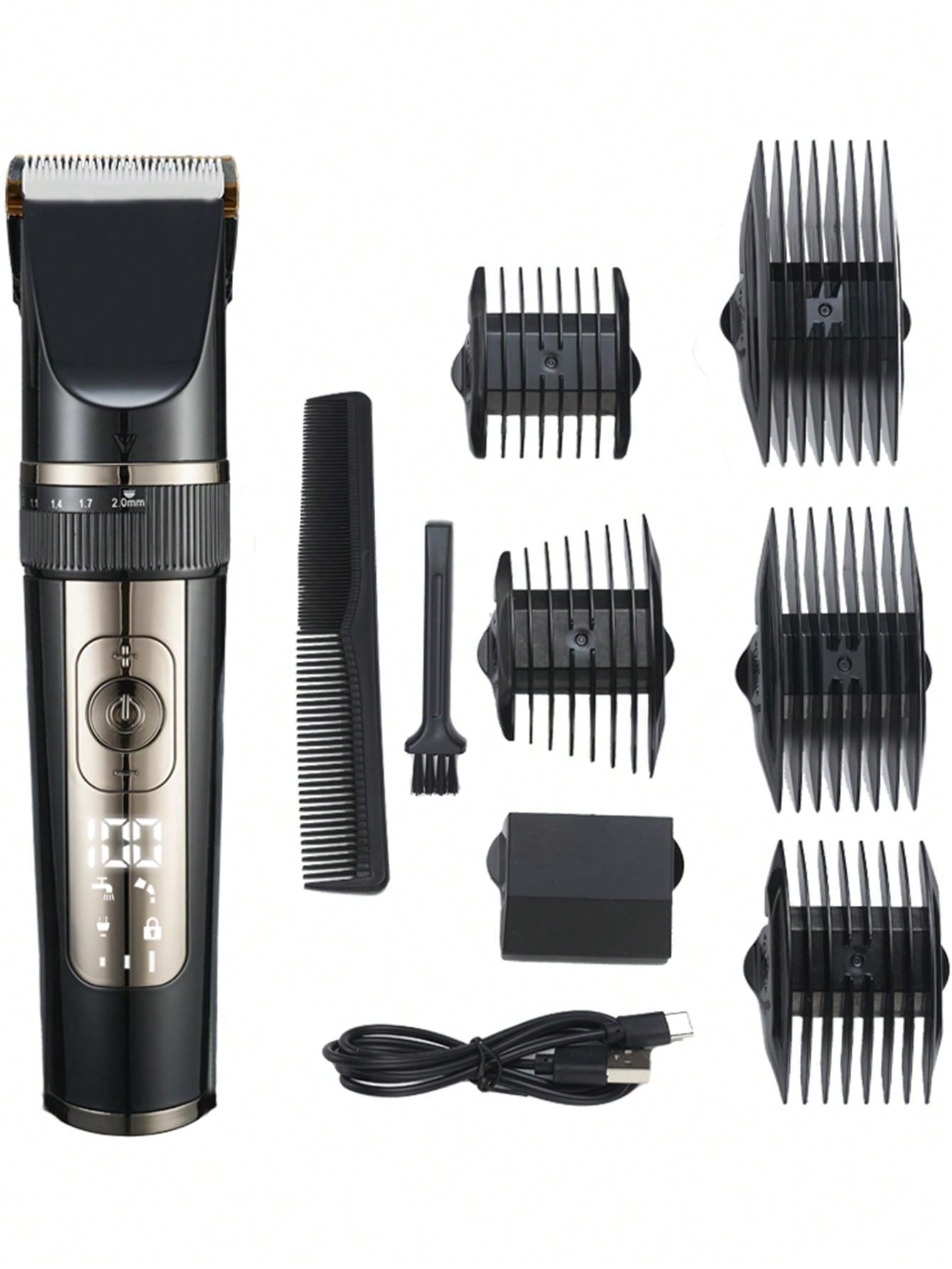 Clipper Rechargeable Cord/Cordless Haircutting & Trimming Kit For Heads ...