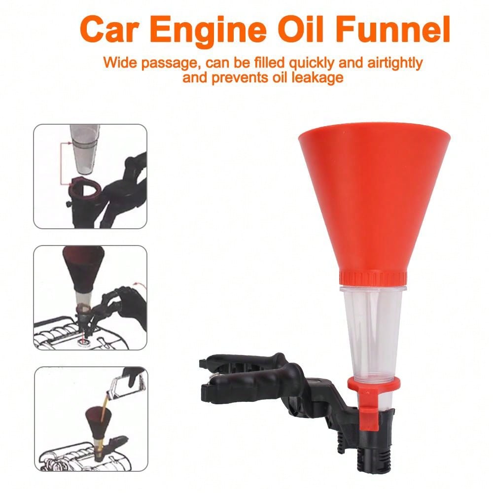 1PC Car Engine Oil Funnel Adjustable Gasoline Special Funnel Universal ...