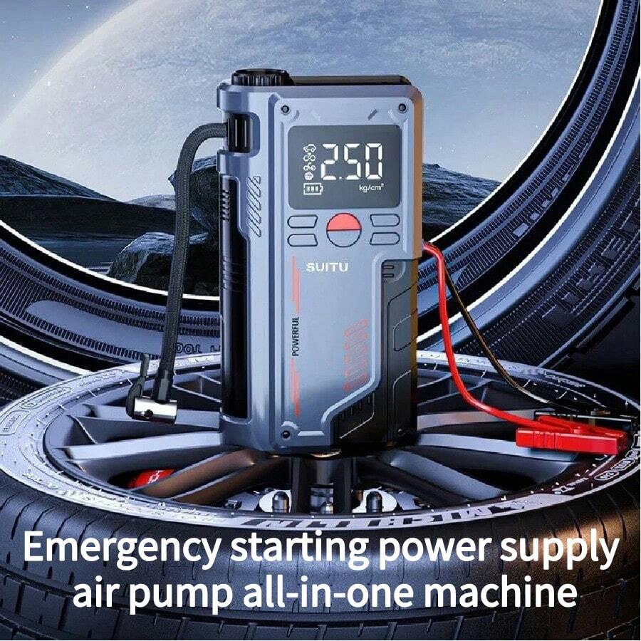 SUITU 4 In 1 Car Jump Starter With Air Compressor 20000mAh Portable ...