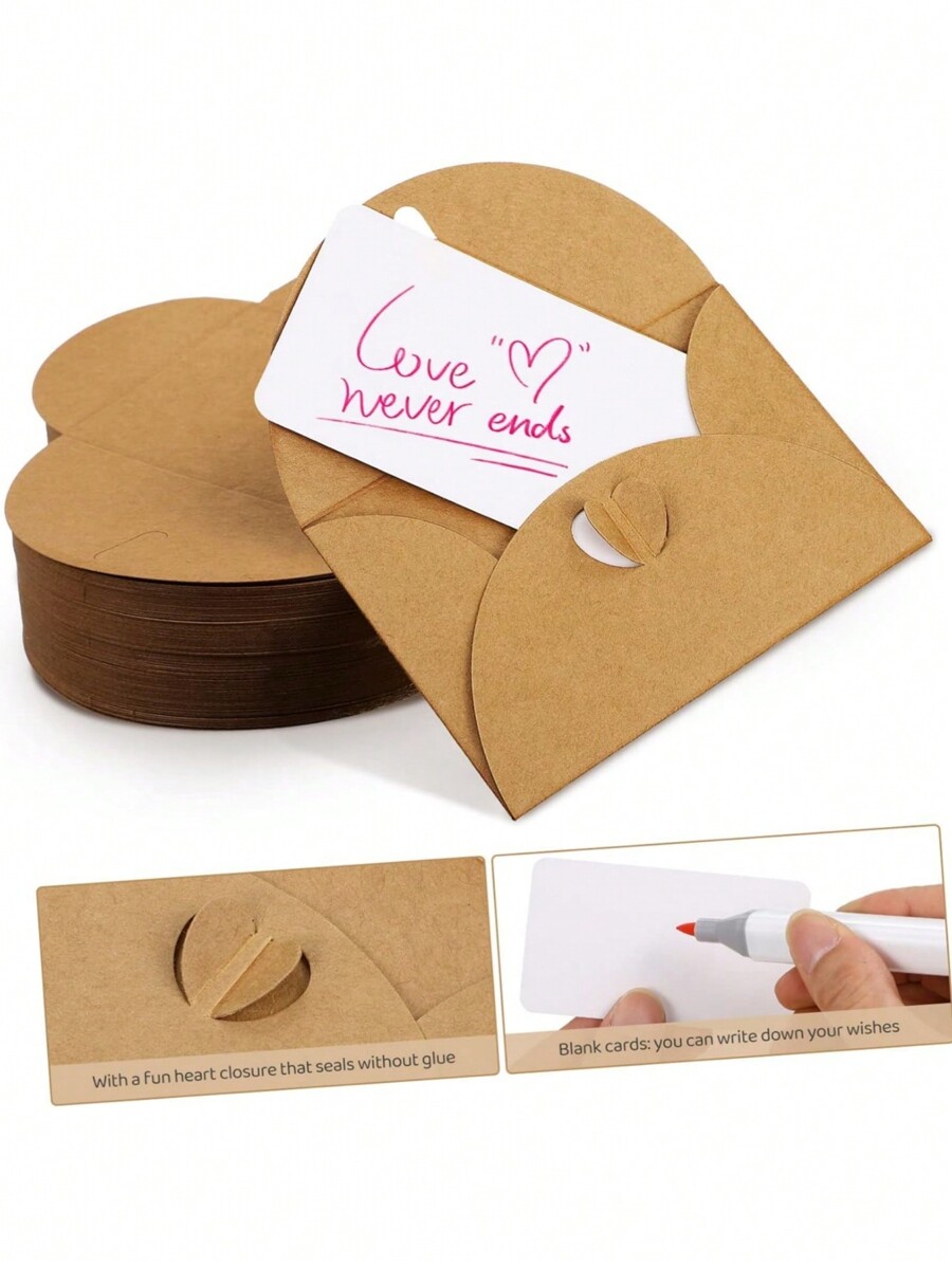 15 Kraft Paper Envelopes, Invitation Letter Envelopes, Weddings, Brown ...