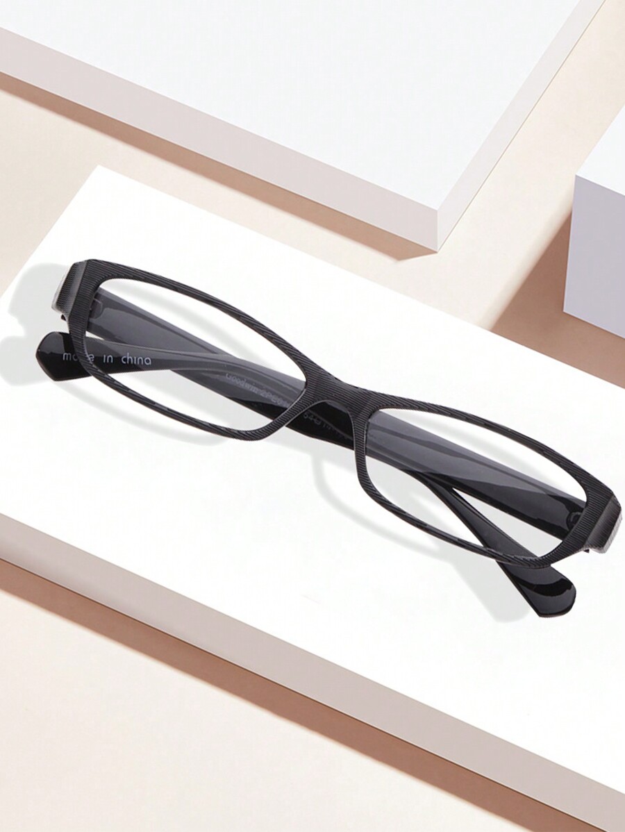 1pc Rectangle Narrow Frame Eyeglasses For Women Men Retro Classic ...