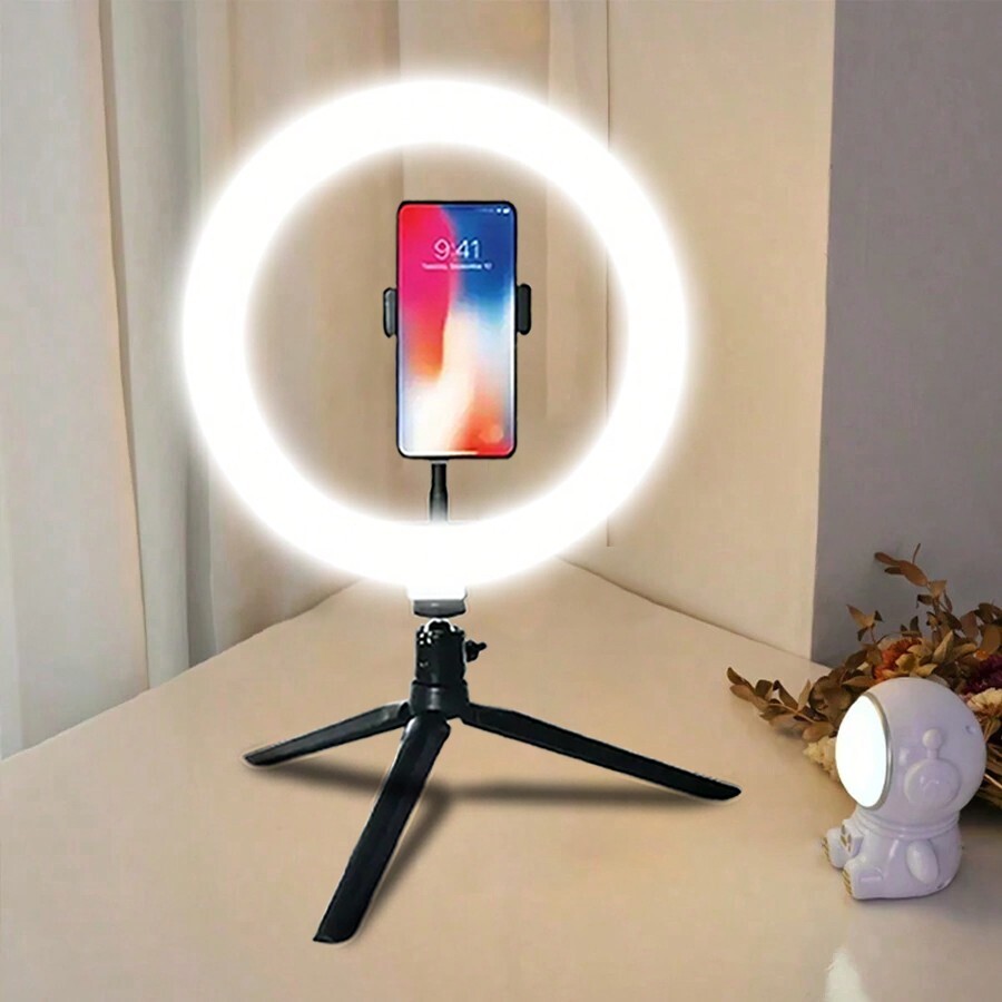 10 Inch Ring Light With Beauty Mode And Adjustable Brightness & Color ...
