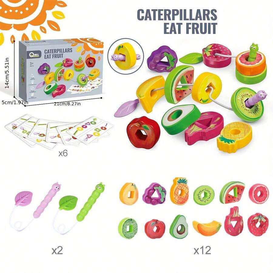 Children Fruit And Vegetable String Instrument Toy, Greedy Caterpillar ...