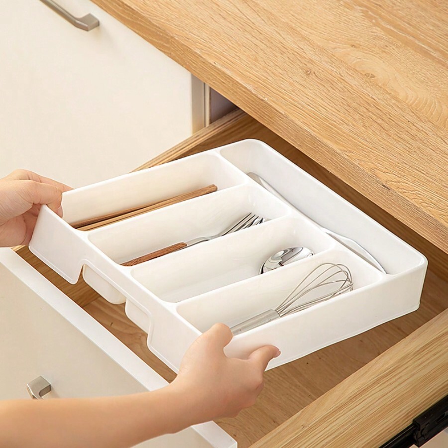 1pc Kitchen Cabinet Chopsticks Flatware Storage Box, Knife/Fork/Spoon ...