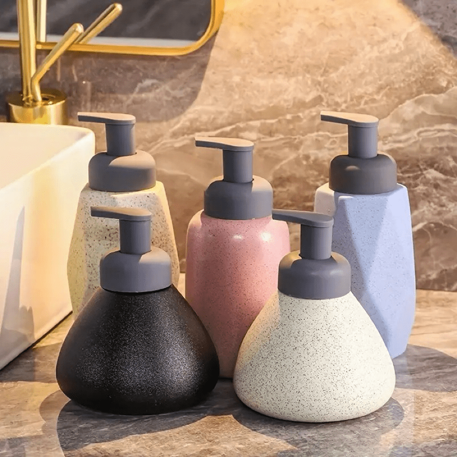 Geometric Ceramic Foaming Soap Dispensers - Hygienic And Convenient For ...