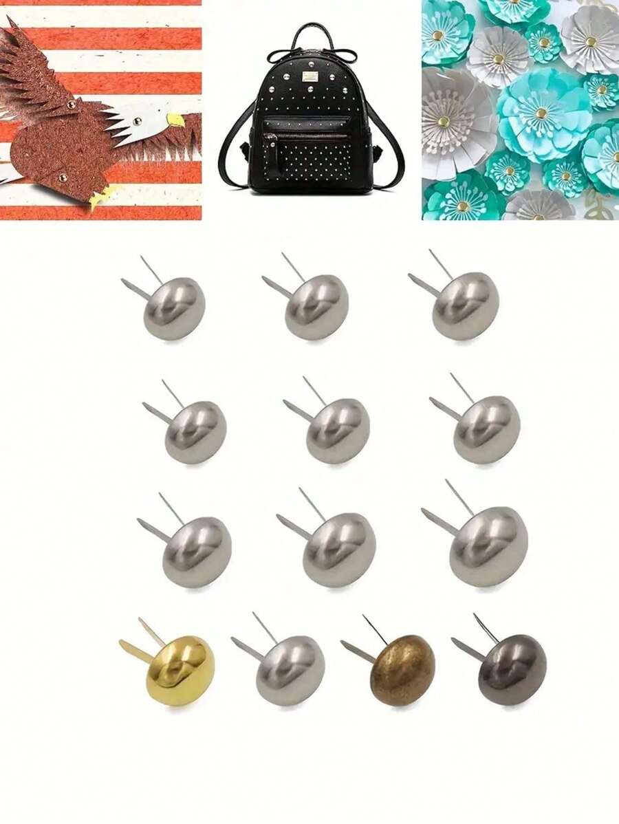 80pcs Two-Legged Bucket Nails, Firmware Paper, Rivets Fasteners, Parts ...