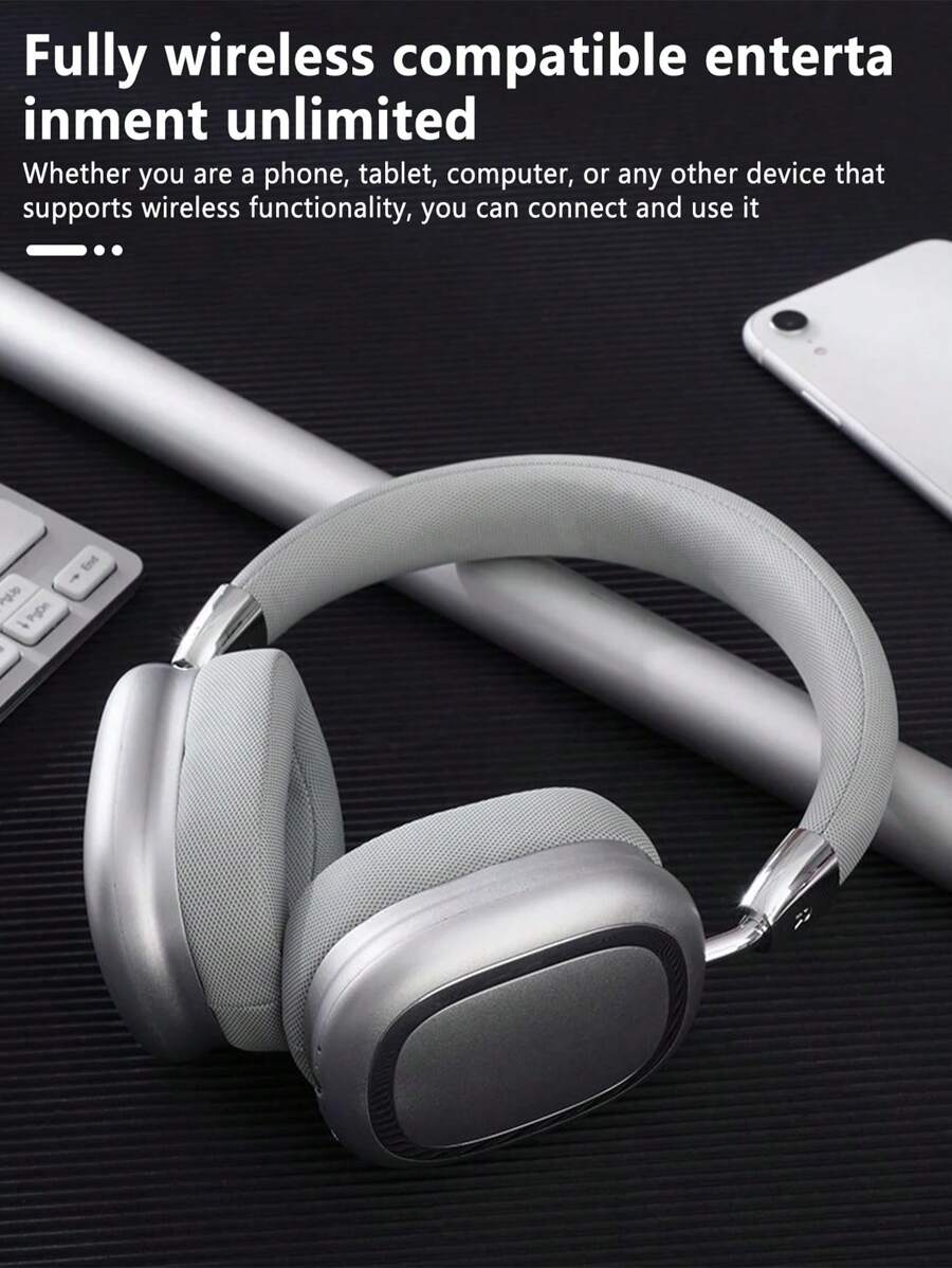 Silver B35 Headset Wireless Earphones Stereo Noise Reduction Hifi ...