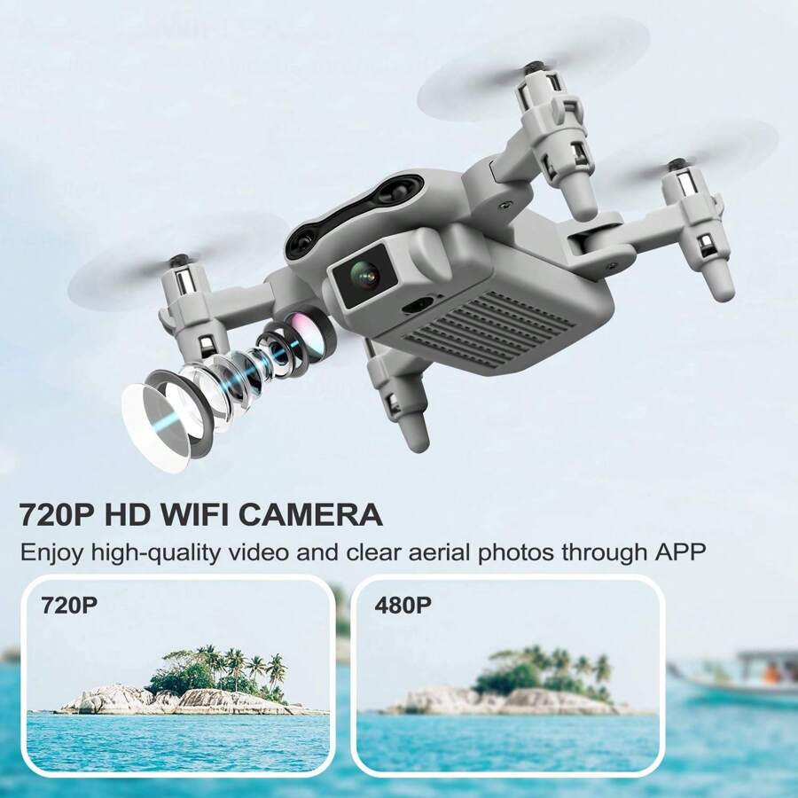 4DRC V9 Mini Drone For With 4K HD FPV Camera, Foldable RC Quarcopter ...