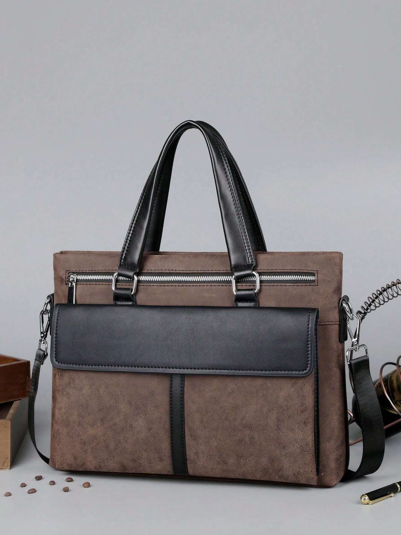 Men's Handbag, Briefcase, Business Casual Bag, Gift, Large Capacity ...
