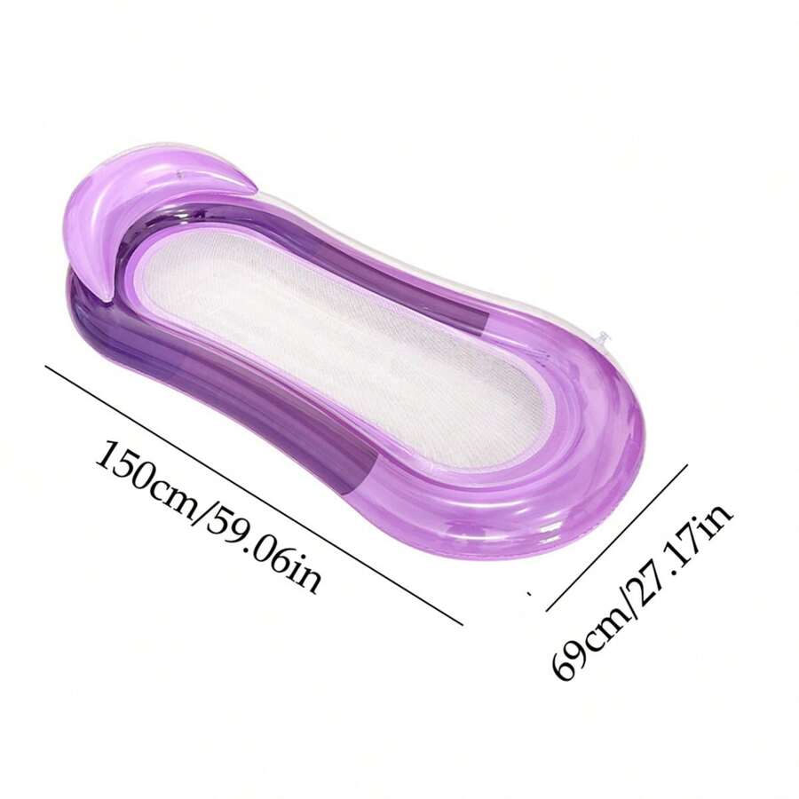 One Piece Inflatable Backrest Floating Bed Water Lounger Pvc Foldable ...