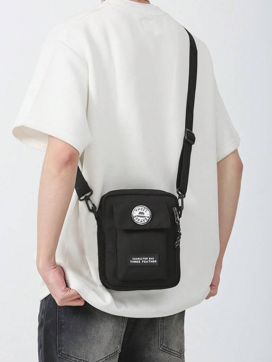 Men's Casual Crossbody Bag, Suitable For Daily Wear Sling Shoulder Side ...