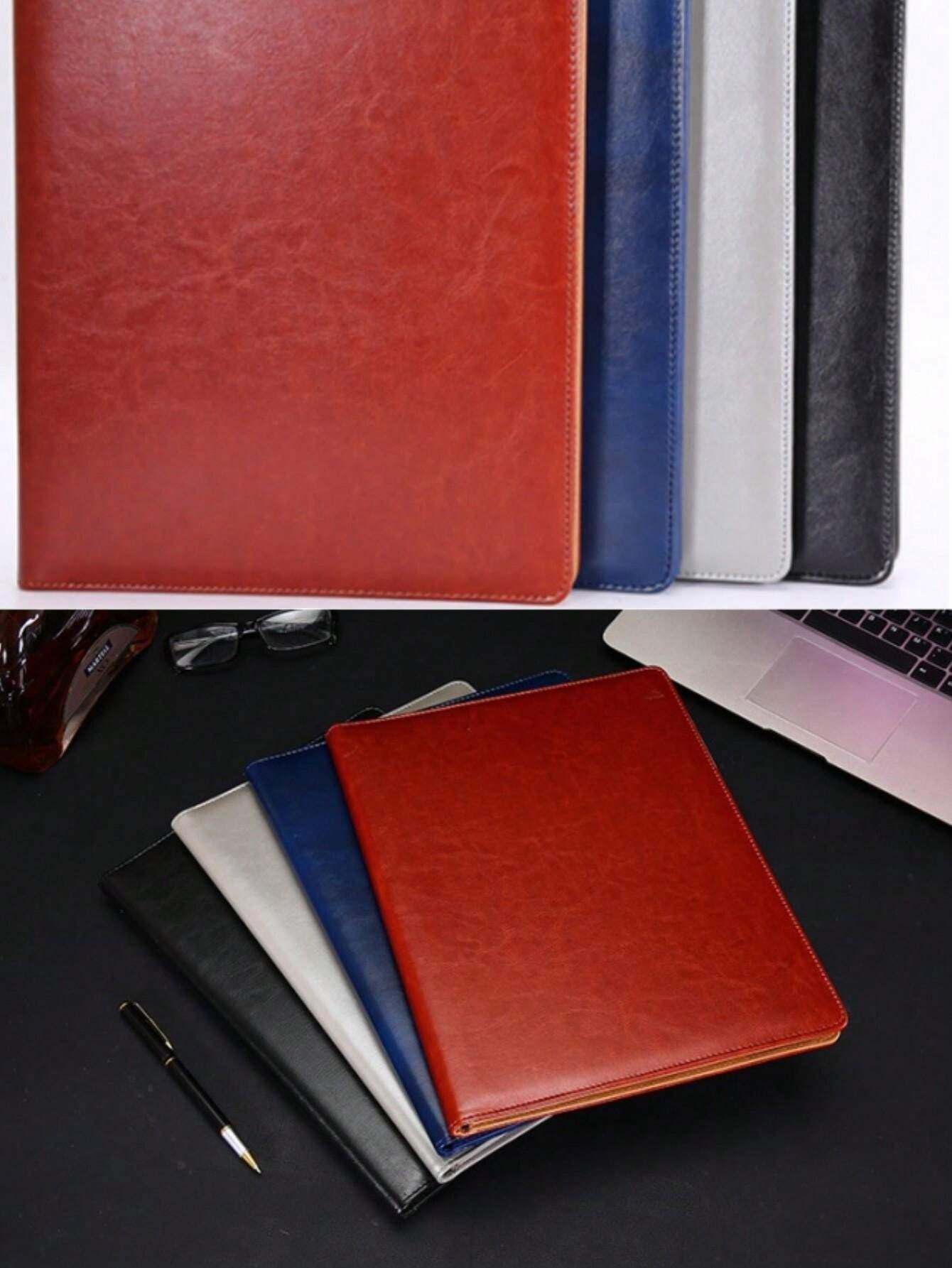 1 A4 Folder, Multi-Functional Business Document Holder With Leather ...