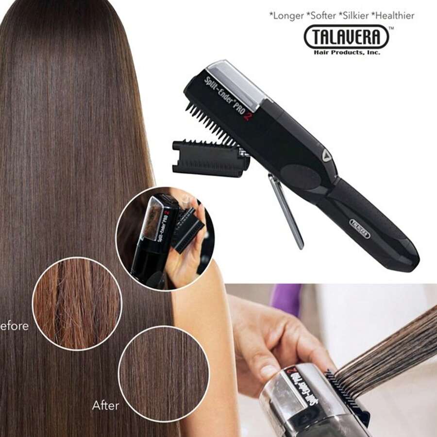 Máquina Para Cortar Puntas Abiertas Del Cabello Dañado Elimina Orzuela ...