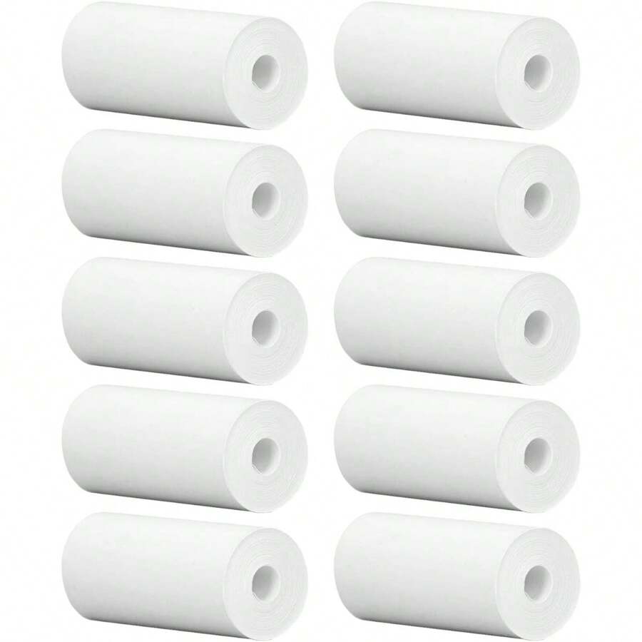 10Pcs Mini Printer Paper, 57 X 25 Mm Printable Paper Rolls Thermal ...