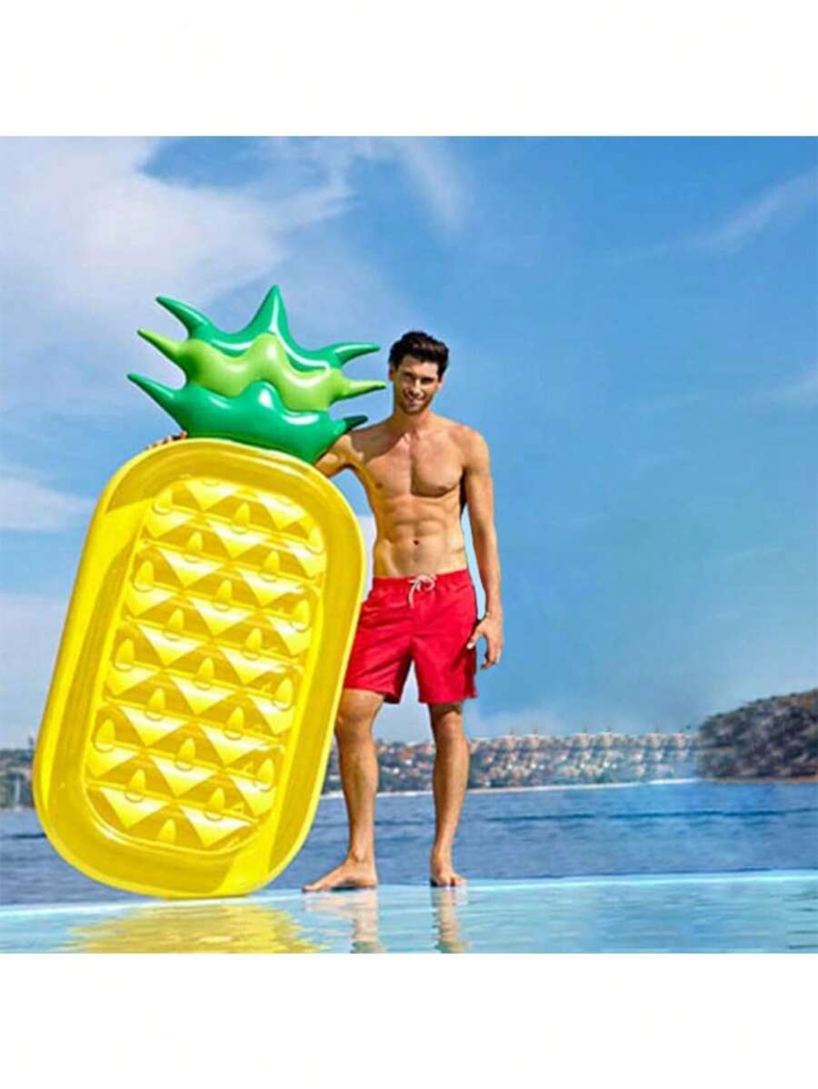 Inflatable Pool Float Inflatable Pool Toys Water Inflatable Pineapple Floating Drainage On The ...