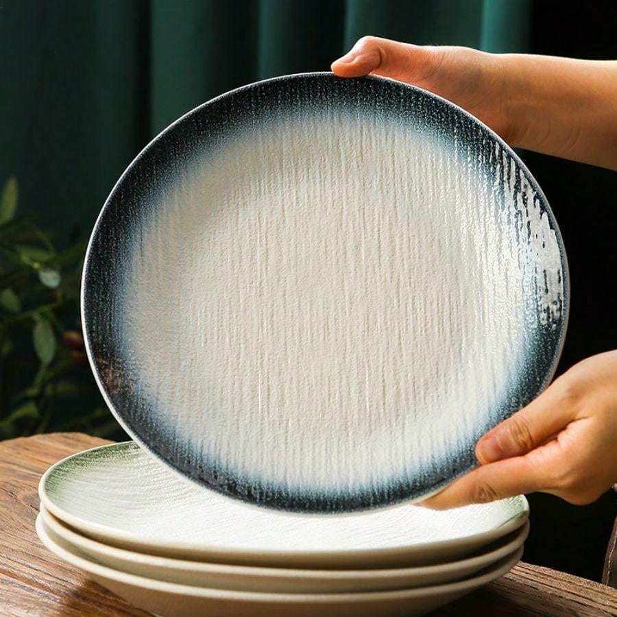 10-Inch 8-Inch Ceramic Dinner Plates, Modern And Minimalist Style, Rock ...