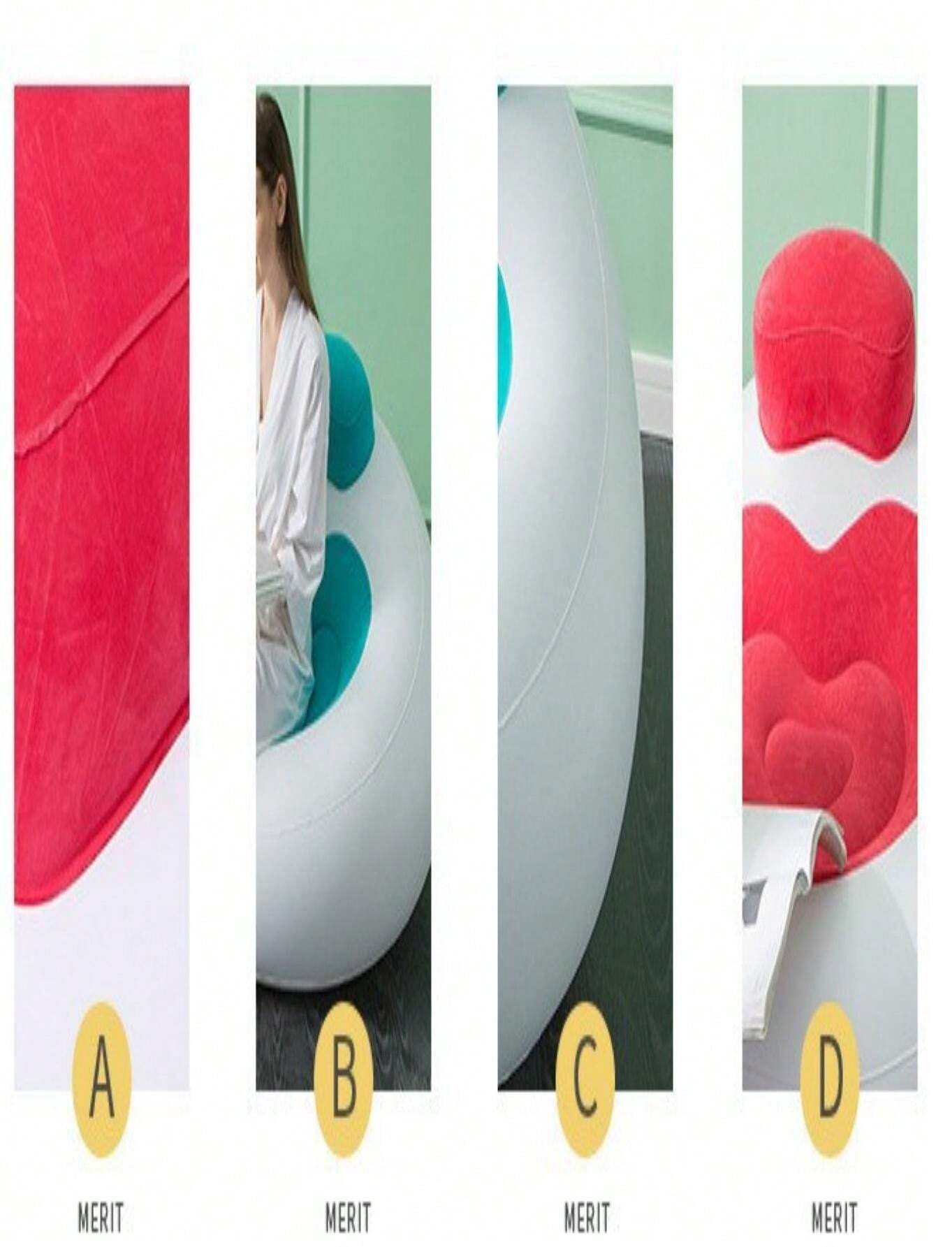 Inflatable Red And White Heart-Shaped Sofa | SHEIN EUR