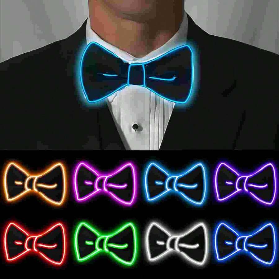 LED Light Up Necktie For Nightclub, Bar, And Party Events, Glow In The ...