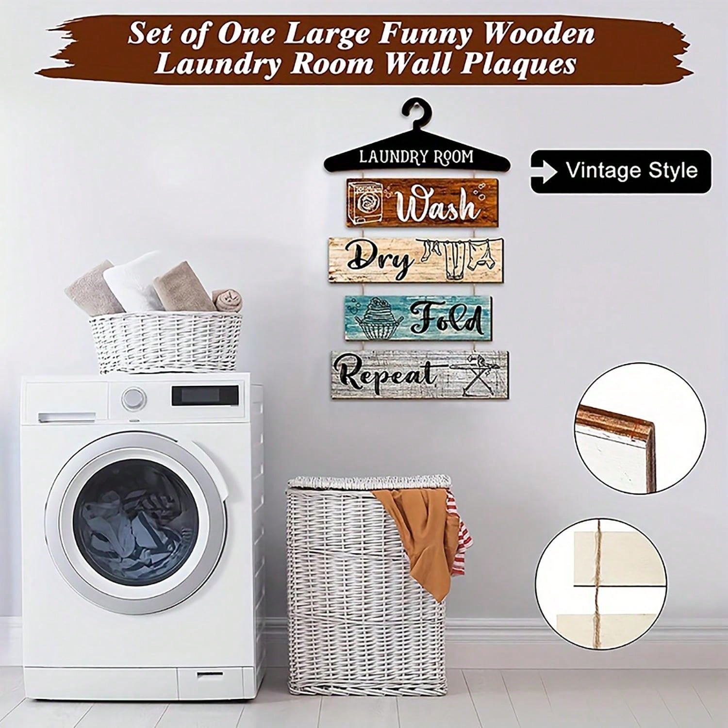 1 Piece Laundry Room Wall Sign Rustic Laundry Room Rules Hanging Wooden 1-piece-laundry-room-wall-sign-rustic-laundry-room-rules-hanging-wooden