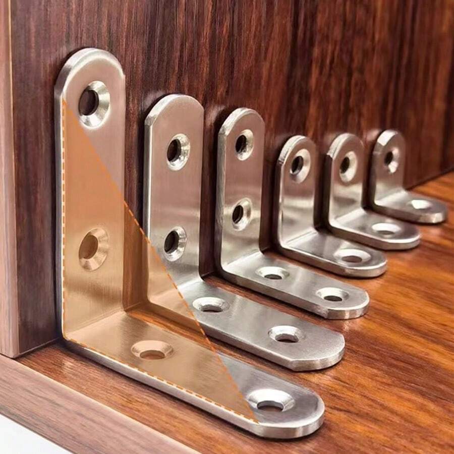 Stainless Steel Angle Bracket L-Shaped 90 Degree Right Angle Bracket ...