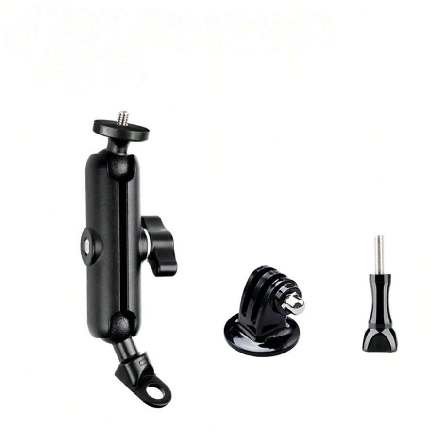 360° Motorcycle Handlebar Mount Aluminum Holder Bike Bracket For GoPro ...