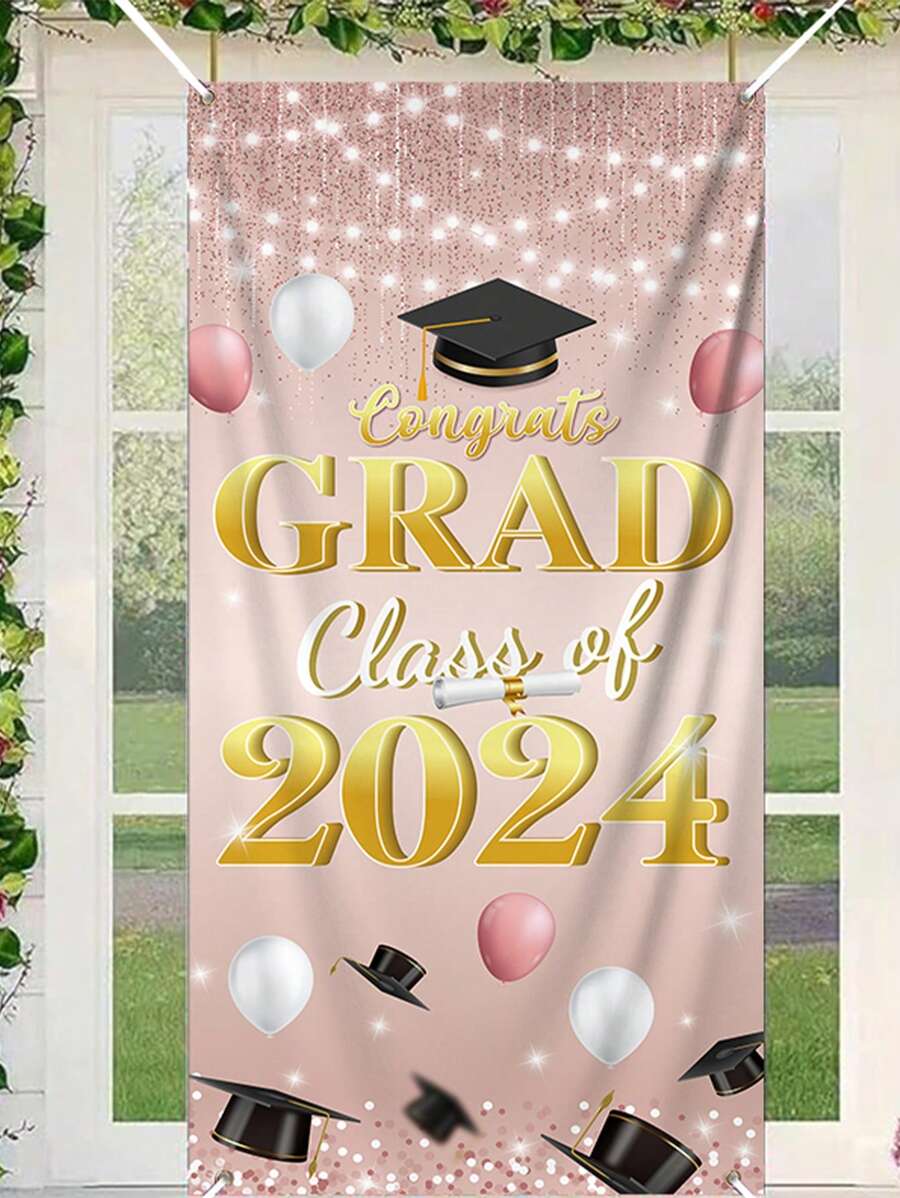 2024 Graduation Decorations Class Of 2024, Congrats Grad Backdrop Sign ...