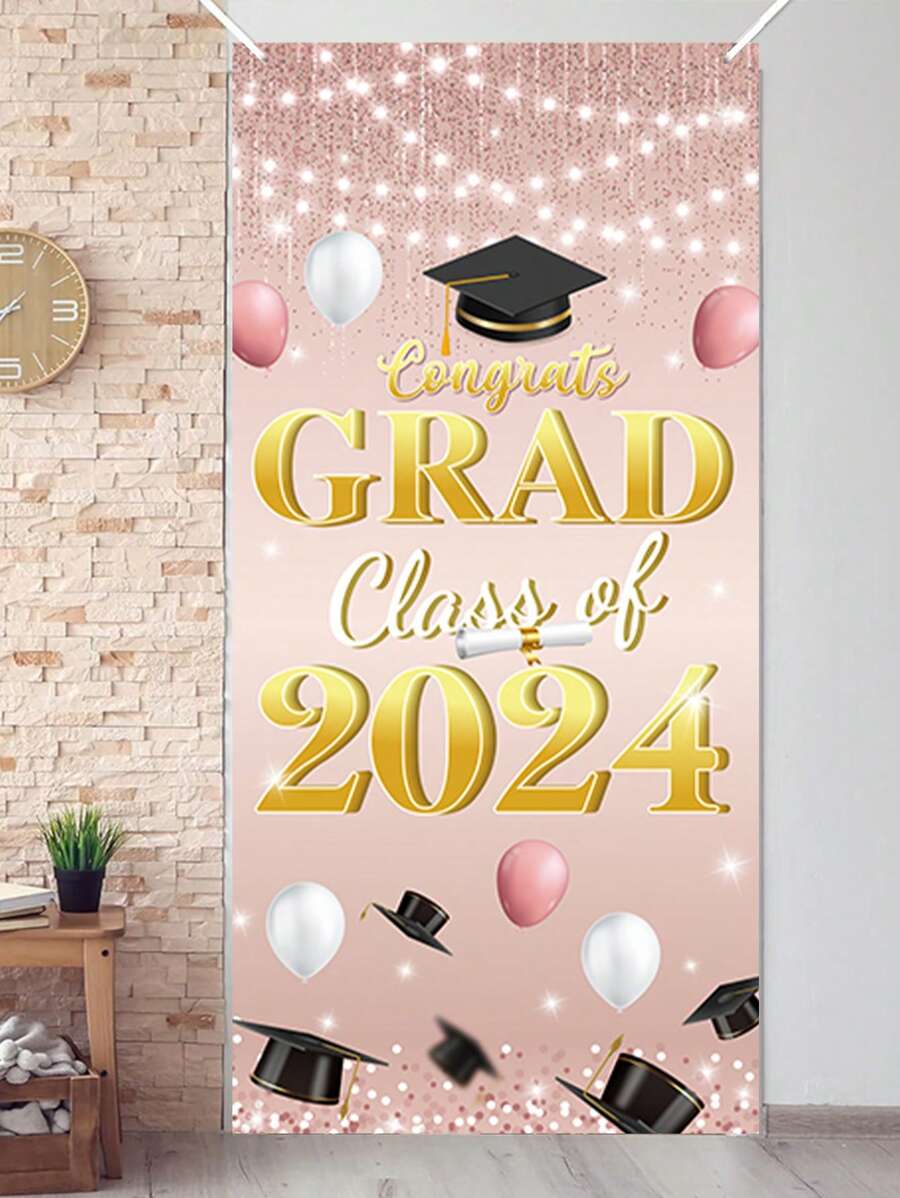 2024 Graduation Decorations Class Of 2024, Congrats Grad Backdrop Sign ...