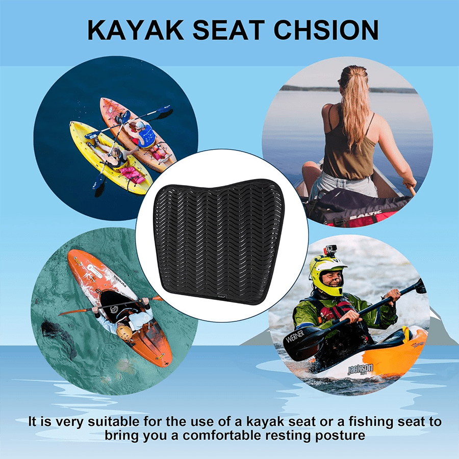 Deluxe Kayak Seat Cushion Thickened Anti-Slip Pad For Canoe And Boat ...