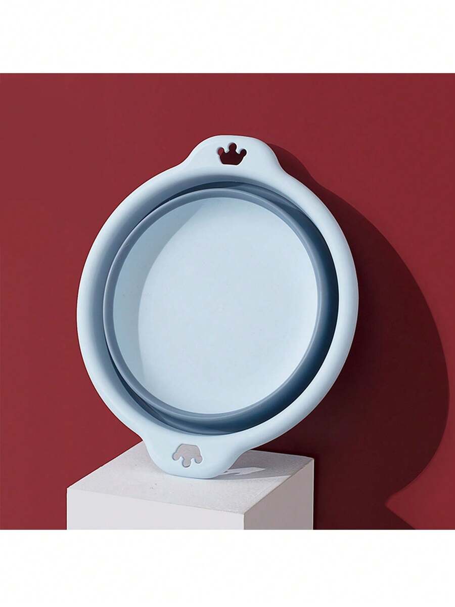 Household Foldable Wash Basin, Portable Silicone Collapsible Basin For ...