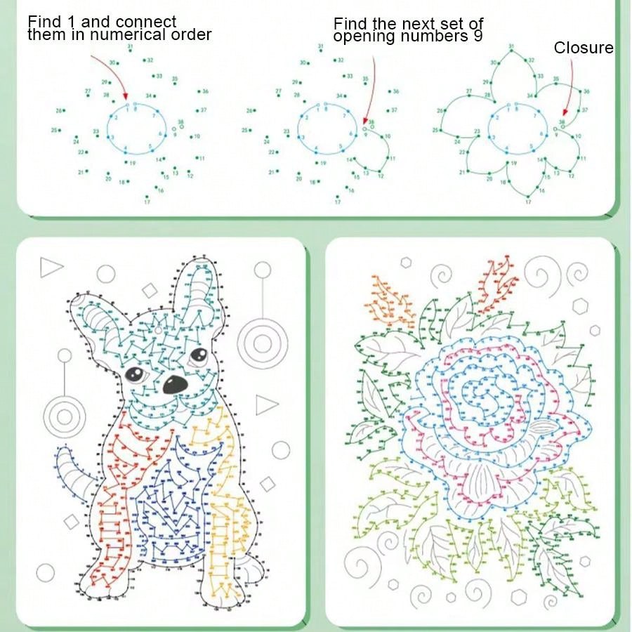 1 Book Of Interesting And Challenging Mindfulness Dot-To-Dot ...