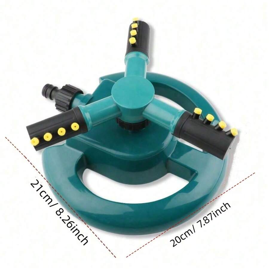360 Degrees Automatic Rotating Three Prong Sprinkler Head Irrigation ...