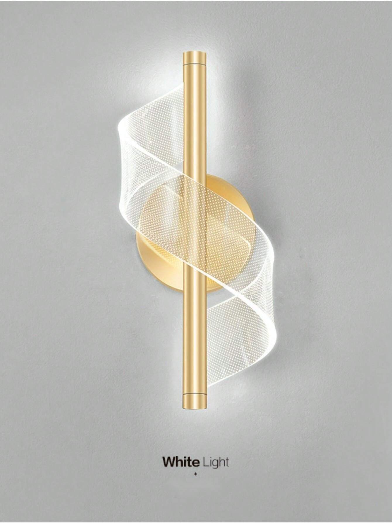 1pc 1-Light 8W Led Gold Wall Light Modern Bedroom Vanity Light For ...