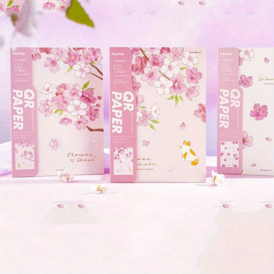 One Cloud Cherry Blossom - Wireless Bound Notebook B5 High Value Girl ...