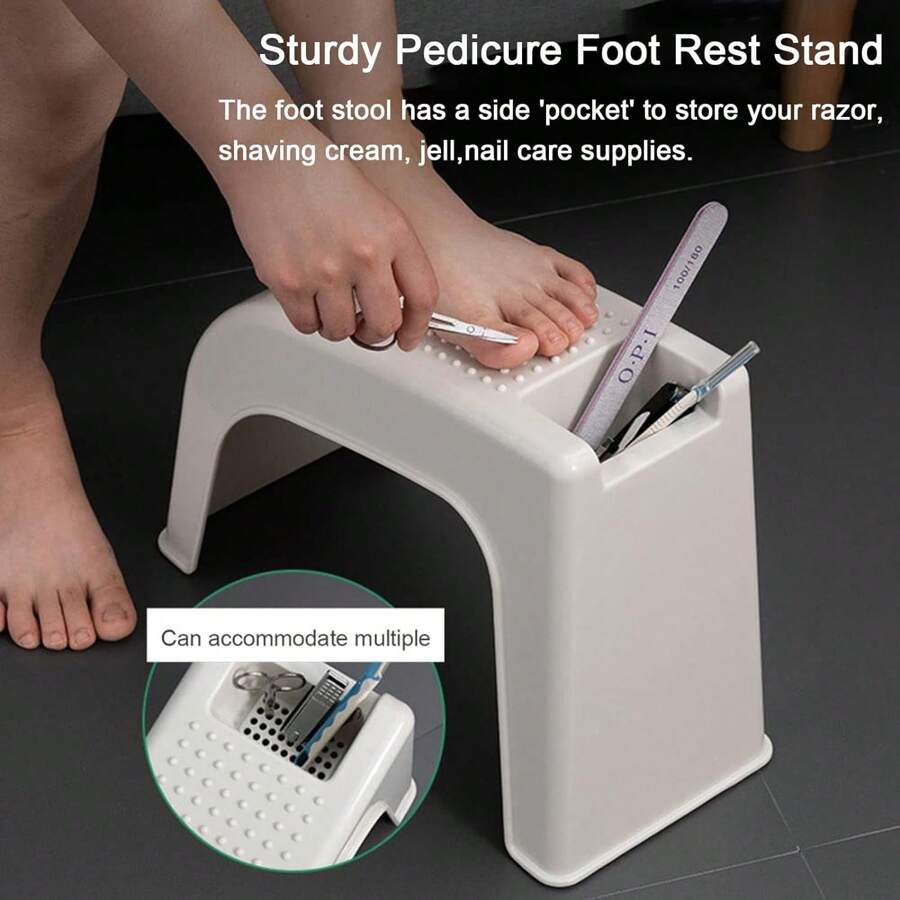 TOEDO Shower Foot Rest For Shaving Legs, Non-Slip Shower Foot Stool ...