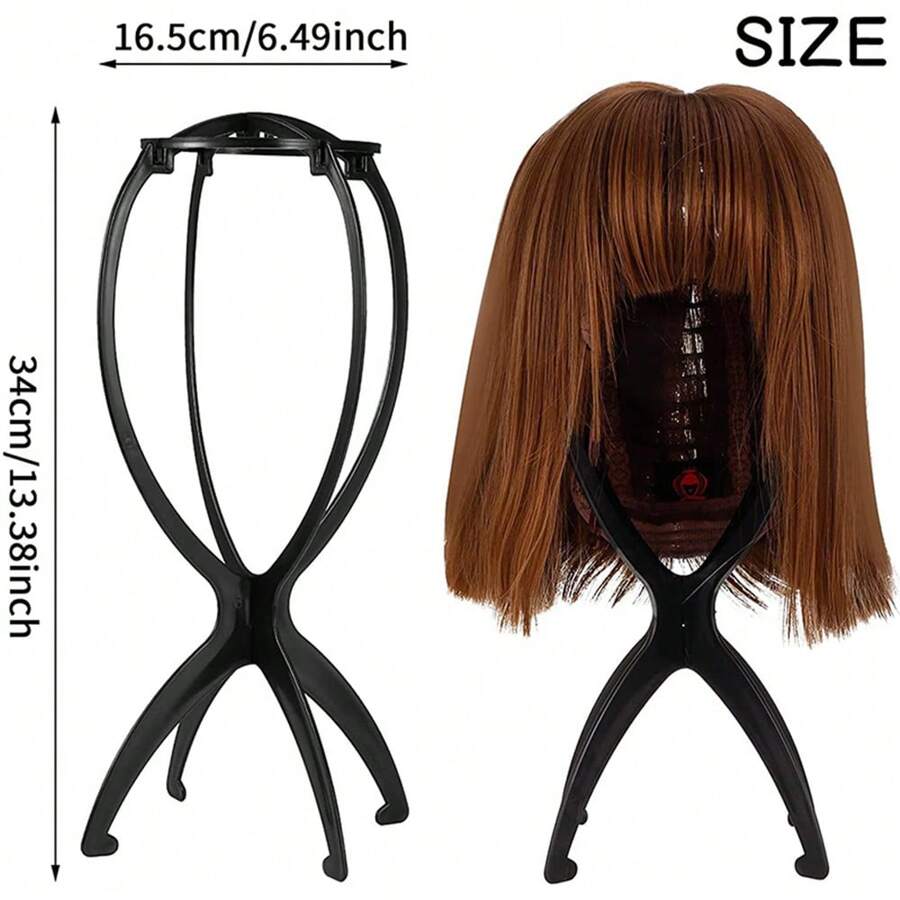 2 Packs Wig Stand, Wig Head Stand For Multiple Wigs Collapsible Holder ...